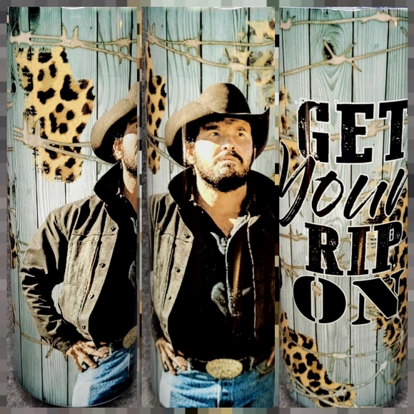 Kitchen | Yellowstone Dutton Ranch Rip Wheeler Sublimated Tumbler W Lid ...